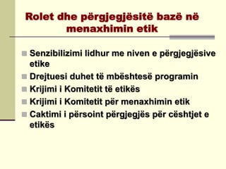 Programet e menaxhimit etik | PDF