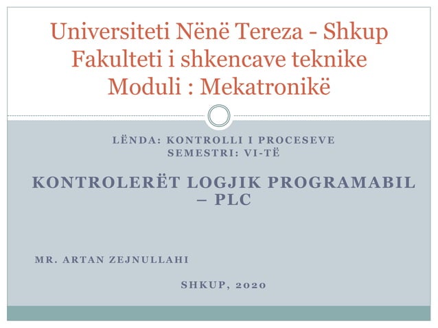 Kontroleret logjike progrmabil | PPTX