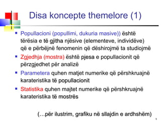Ligjerata 2 konceptet themelore ne statistike dhe llojet e te dhenave | PPT