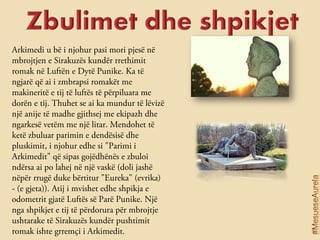 ZBATIME TE LIGJIT TE ARKIMEDIT PUNE EKSPERIMENTALE | PPT