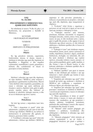 Ligji i mzsh | PDF