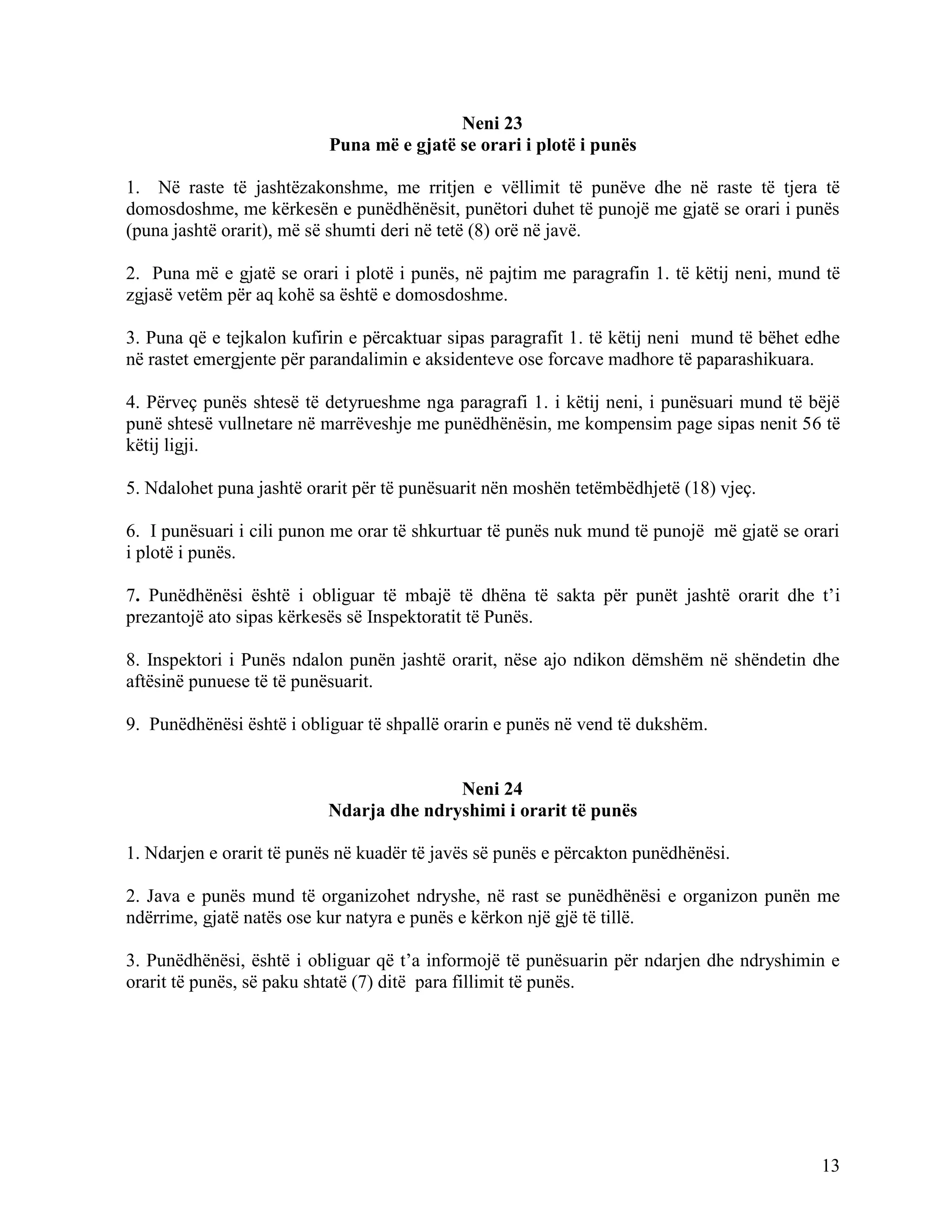 Ligji i punes 2010 212-alb | PDF