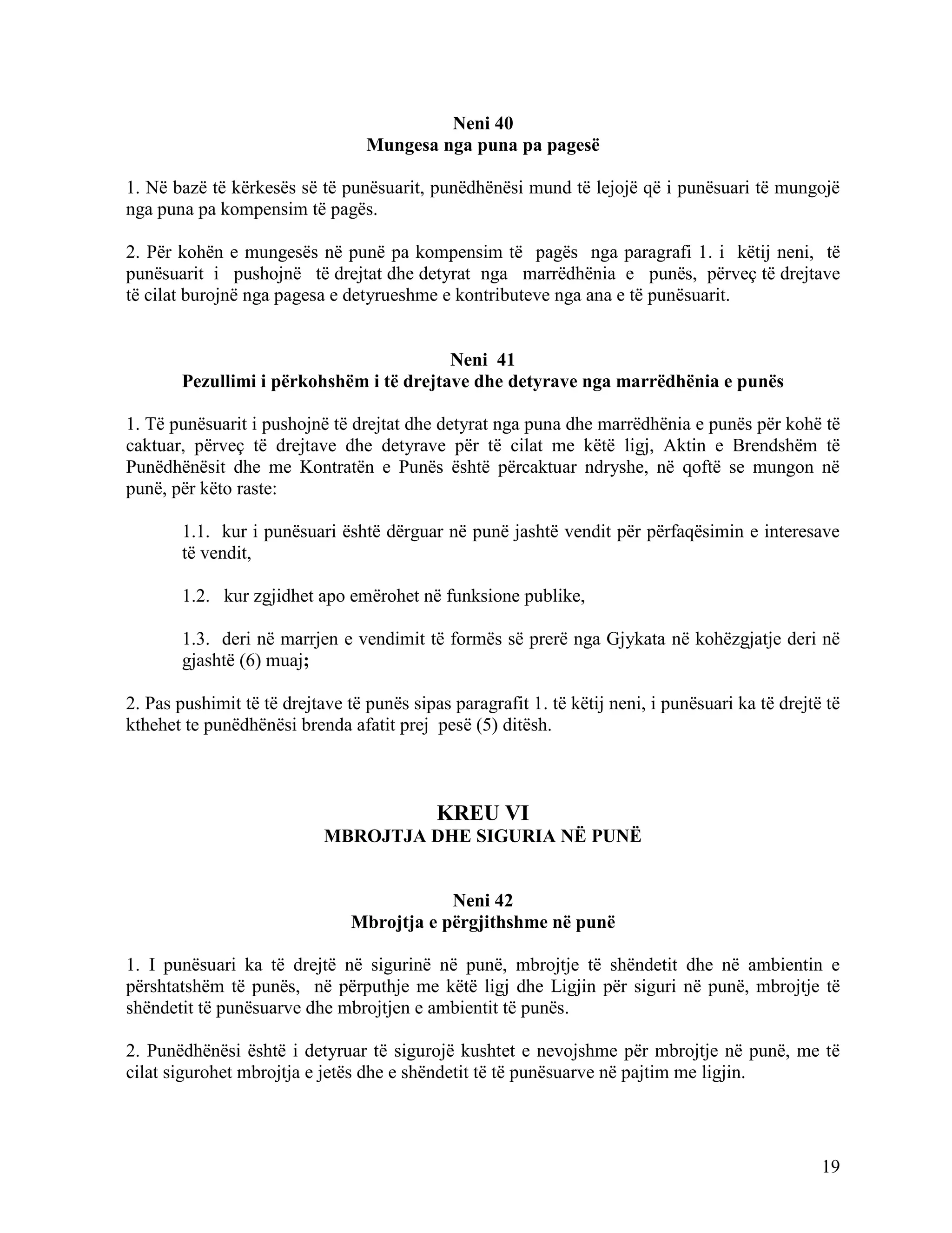 Ligji i punes 2010 212-alb | PDF