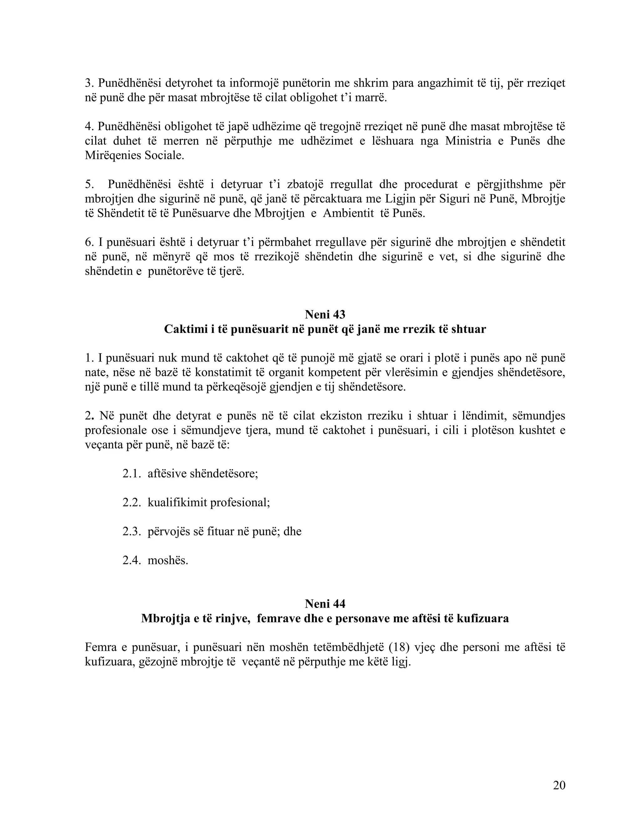 Ligji i punes 2010 212-alb | PDF
