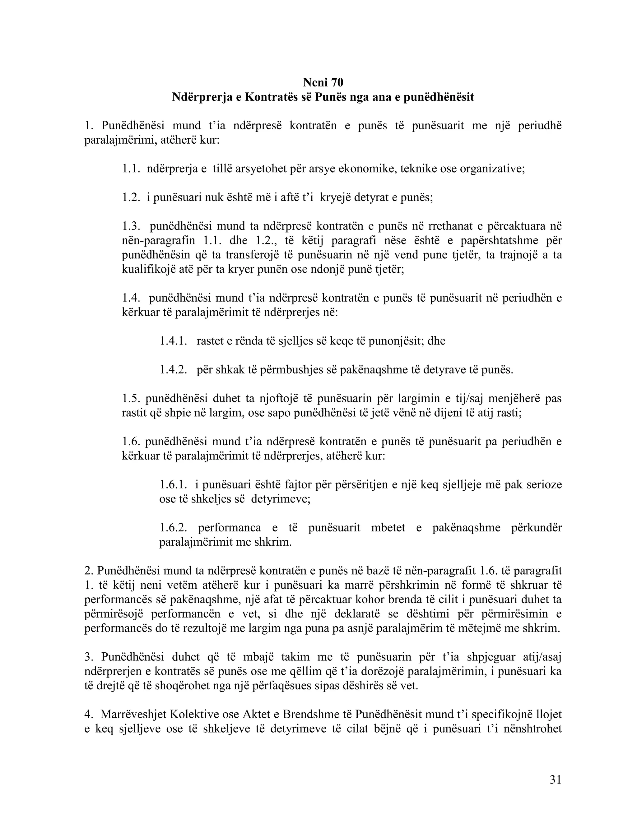Ligji i punes 2010 212-alb | PDF