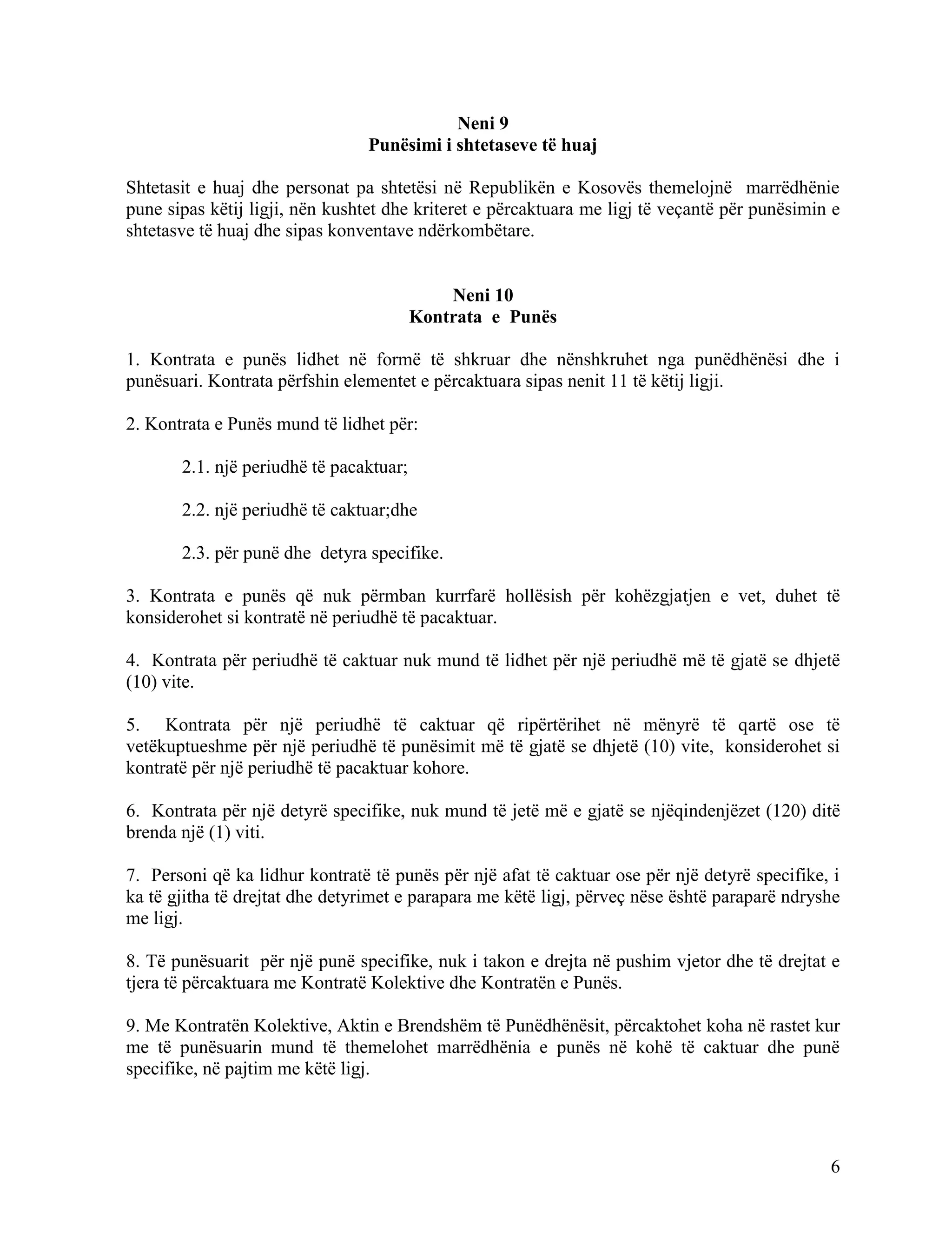 Ligji i punes 2010 212-alb | PDF