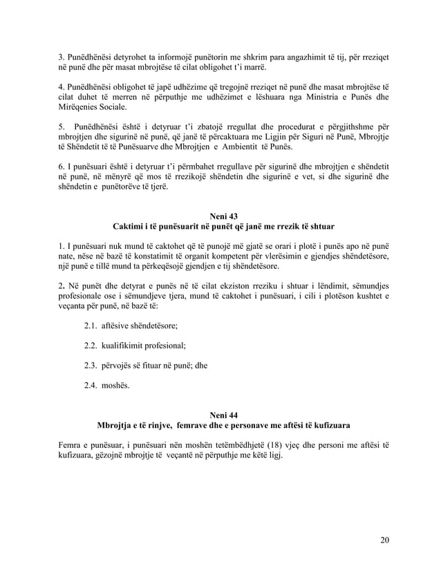 Ligji i punes 2010 212-alb | PDF