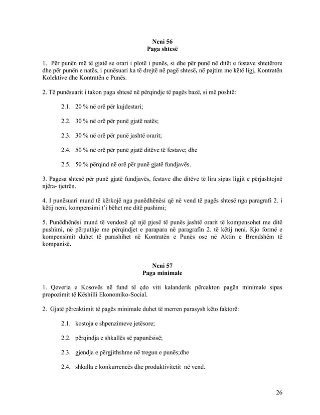 Ligji i punes 2010 212-alb | PDF
