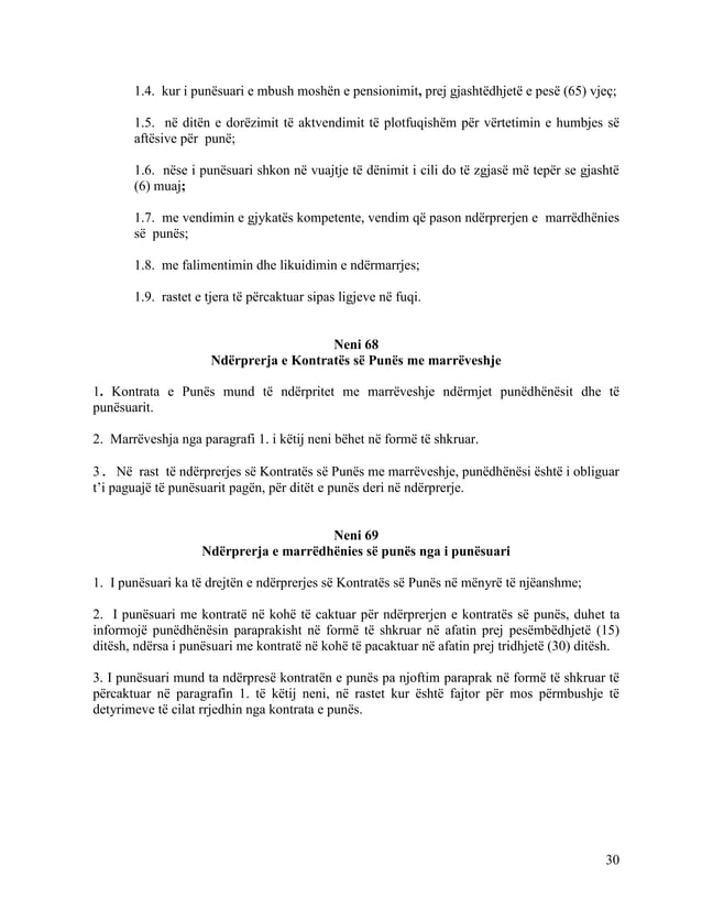 Ligji i punes 2010 212-alb | PDF