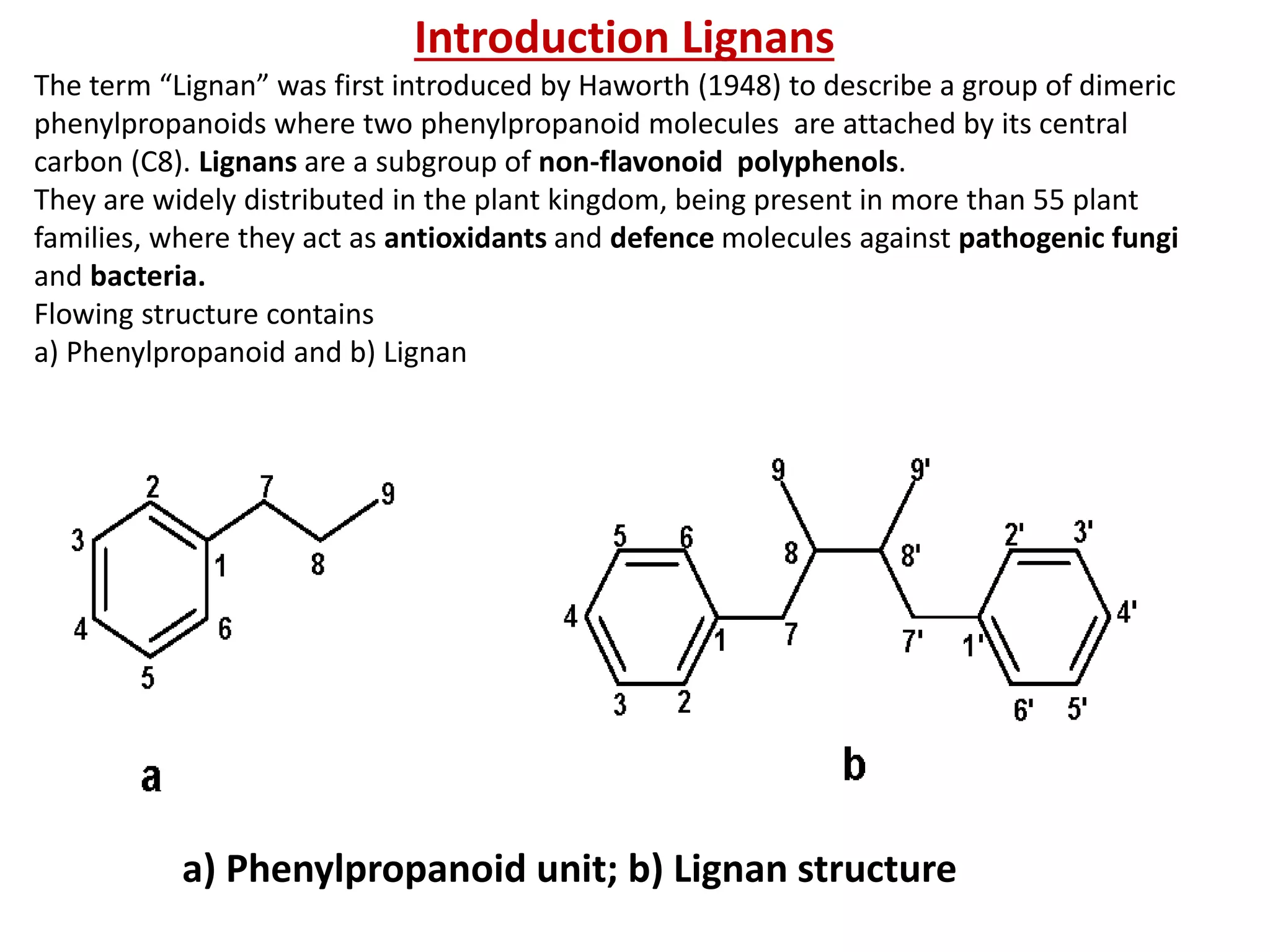 Lignans and flavonoids | PPTX