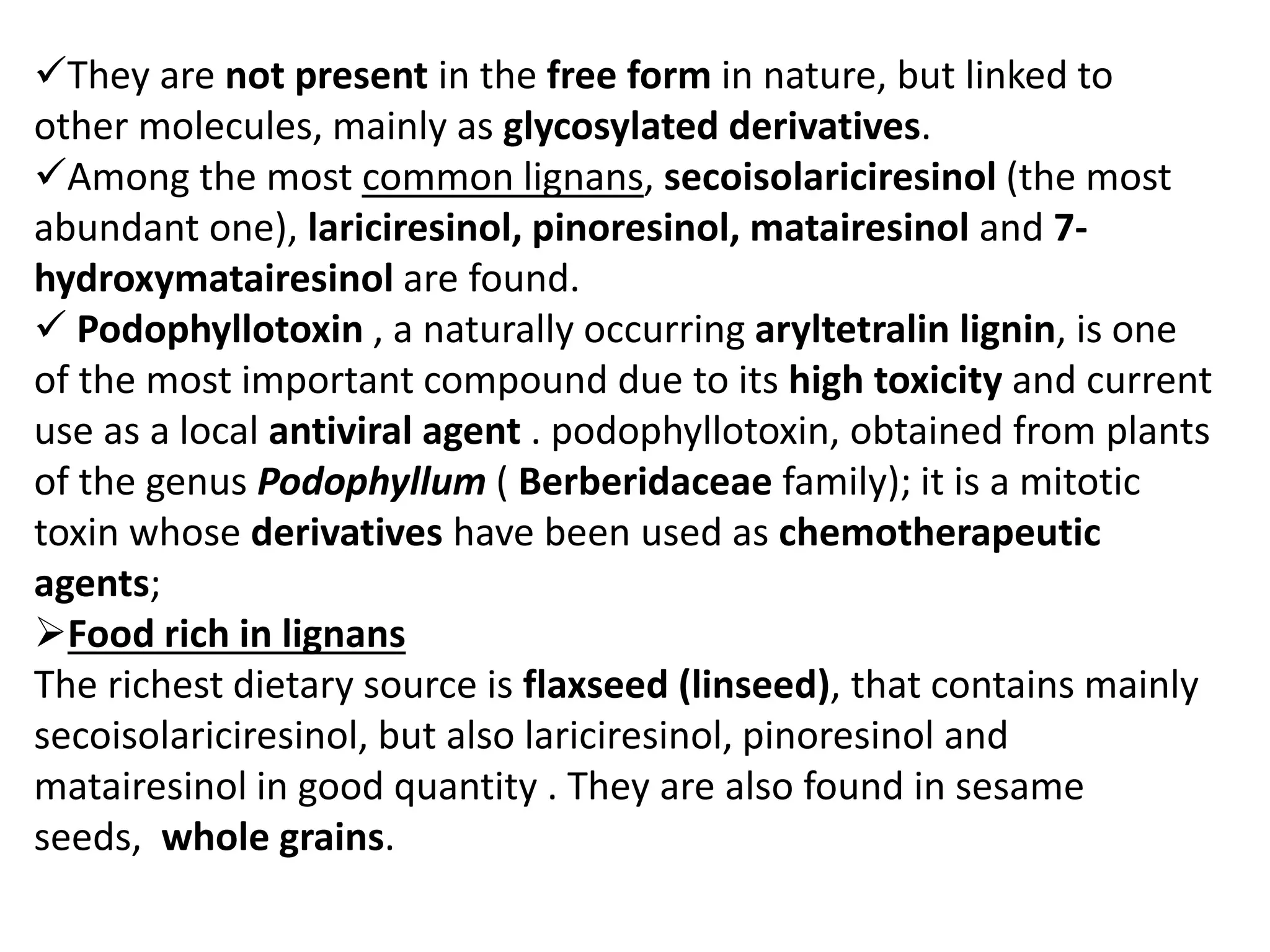 Lignans and flavonoids | PPTX