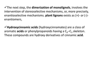 Lignans and flavonoids | PPTX