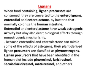 Lignans and flavonoids | PPTX