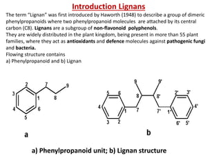 Lignans and flavonoids | PPTX