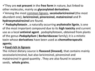 Lignans and flavonoids | PPTX