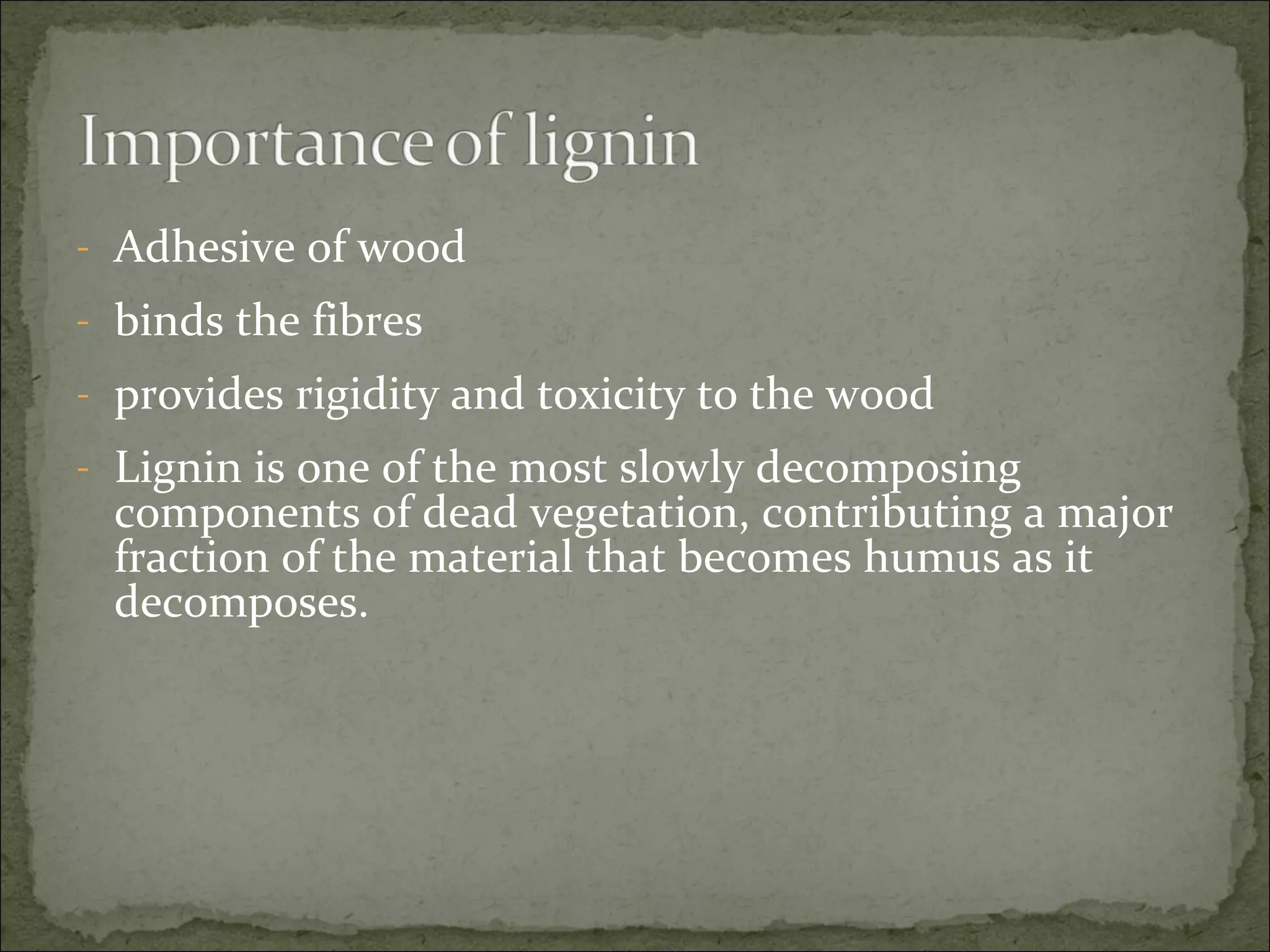 Lignin | PPT