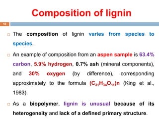 Composition and degradation of lignin | PPT