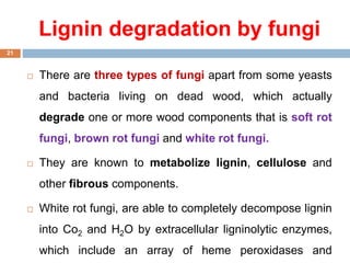 Composition and degradation of lignin | PPT