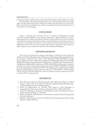 Lignin potential products | PDF