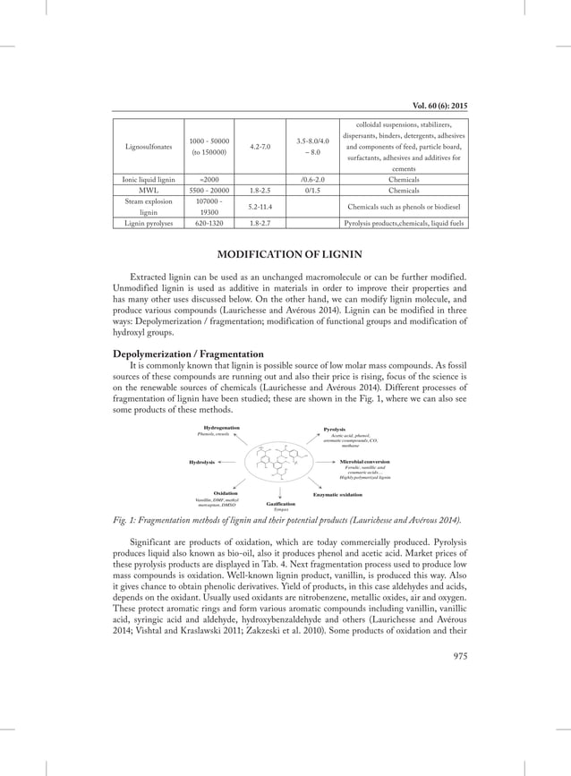 Lignin potential products | PDF