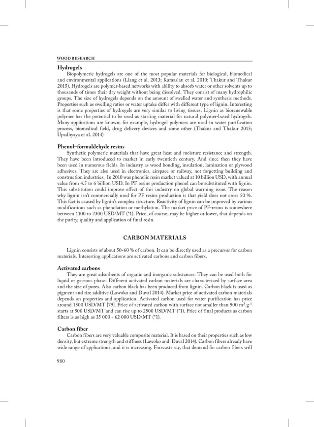 Lignin potential products | PDF