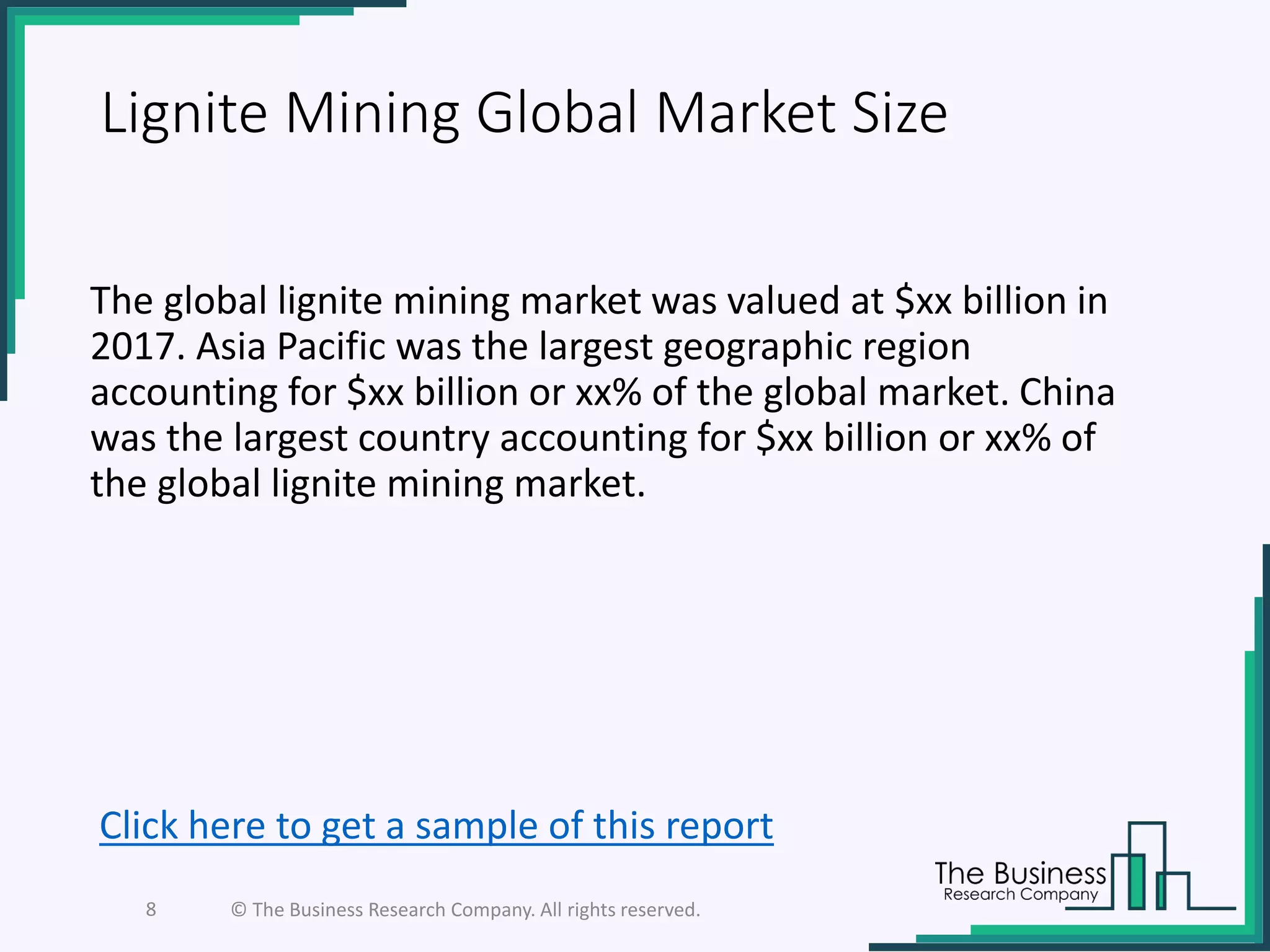 Lignite mining sample | PDF