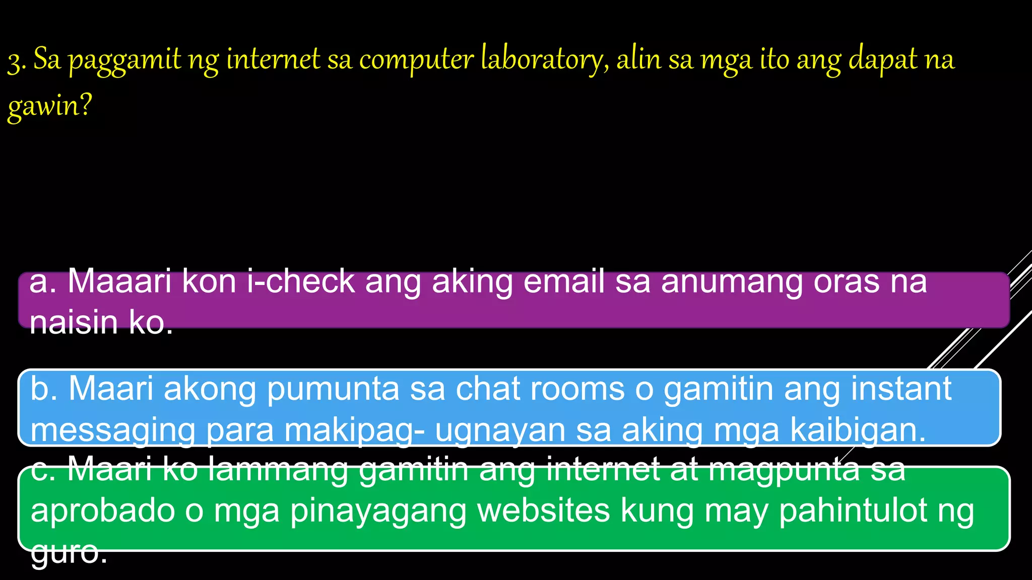 Ligtas at Responsableng Paggamit ng Computer, Internet at Email | PPTX