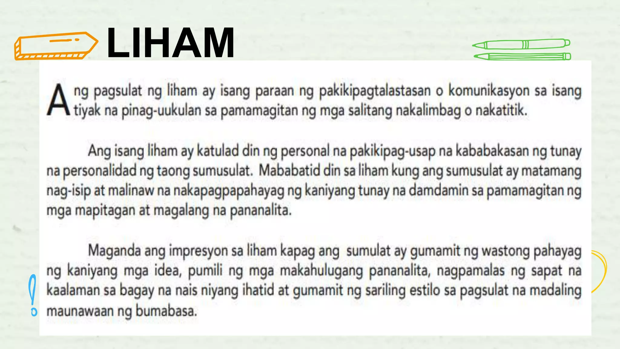 Pagsulat ng Liham | PPTX