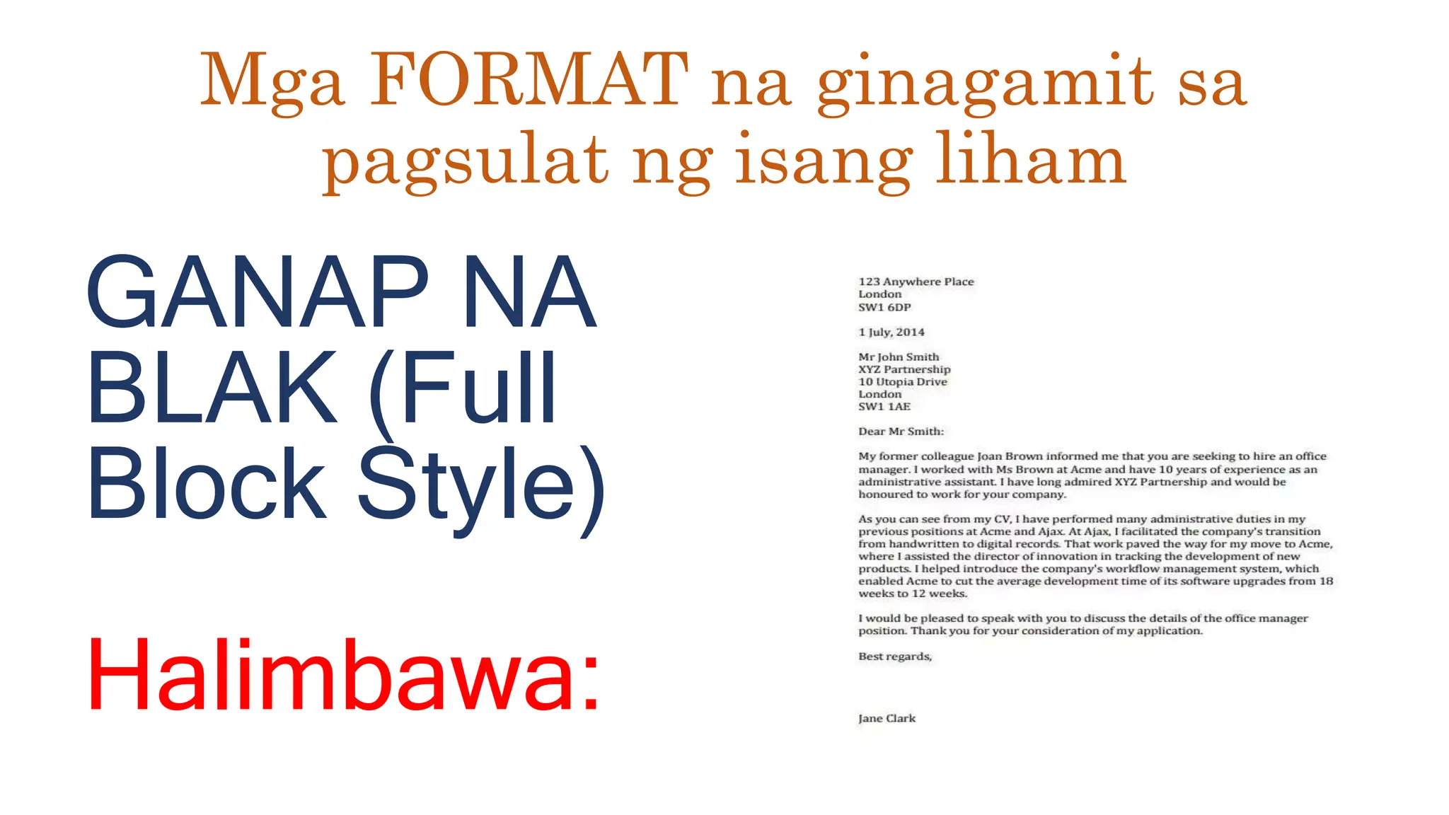 liham-pangnegosyo FILIPINO SA PILING LARANG | PPTX