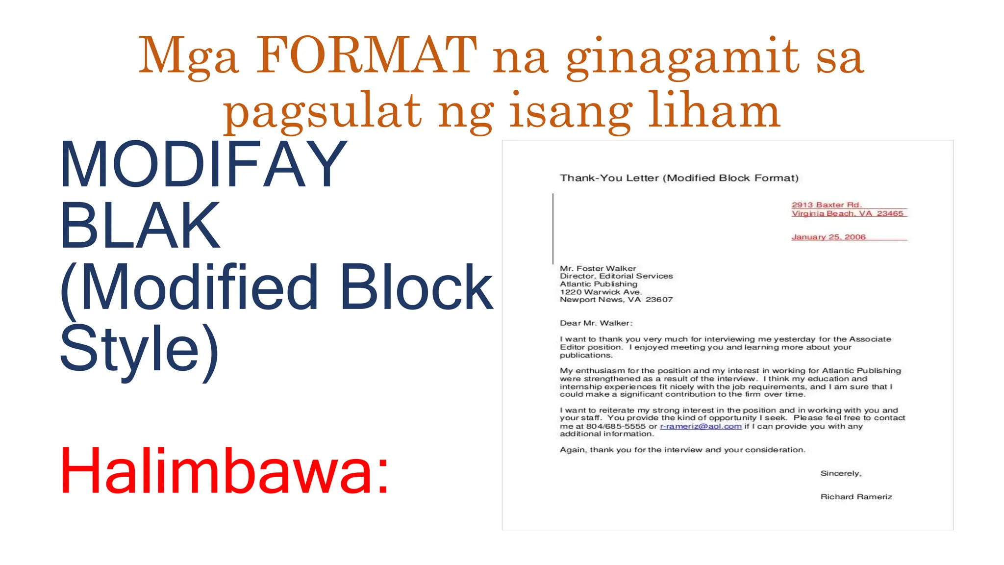 liham-pangnegosyo FILIPINO SA PILING LARANG | PPTX