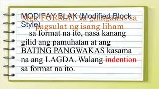 liham-pangnegosyo FILIPINO SA PILING LARANG | PPTX