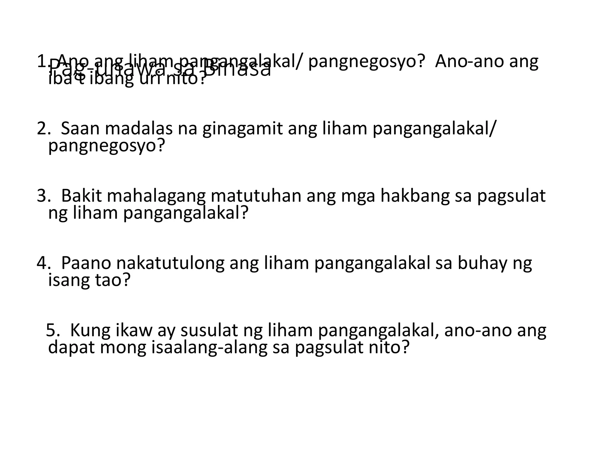 Liham-Pangnegosyo Filipino sa PIling Larang Tech Voc-ppt.ppt