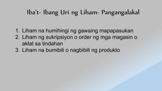 Liham pangangalakal | PPTX