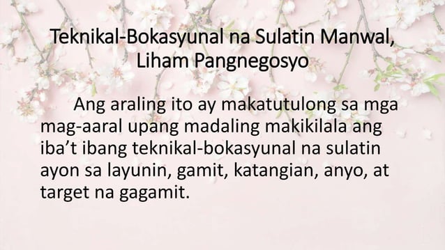 Liham pang negosyo (GAabay sa Pagsulat ng isang liham pang negosyo ...