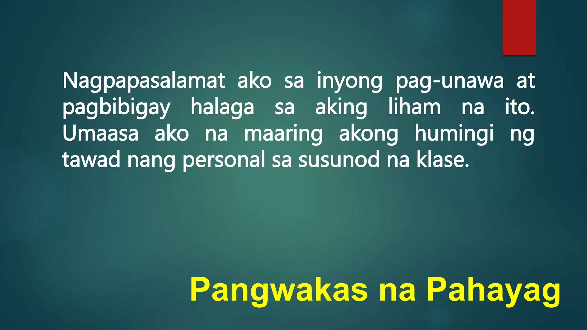 Liham Paumanhin (Ginagamit upang Hming ng Tawad).pptx