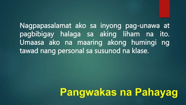 Liham Paumanhin (Ginagamit upang Hming ng Tawad).pptx