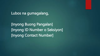 Liham Paumanhin (Ginagamit upang Hming ng Tawad).pptx