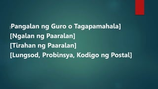 Liham Paumanhin (Ginagamit upang Hming ng Tawad).pptx