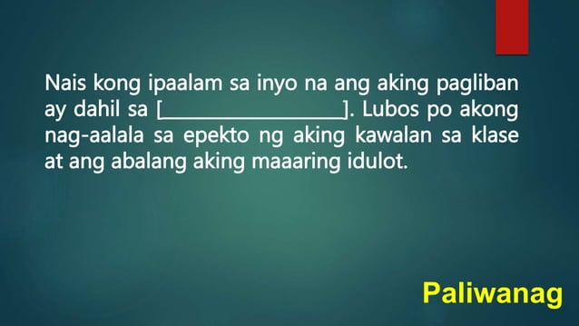 Liham Paumanhin (Ginagamit upang Hming ng Tawad).pptx