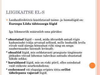 Liigikaitse Eestis | PPT