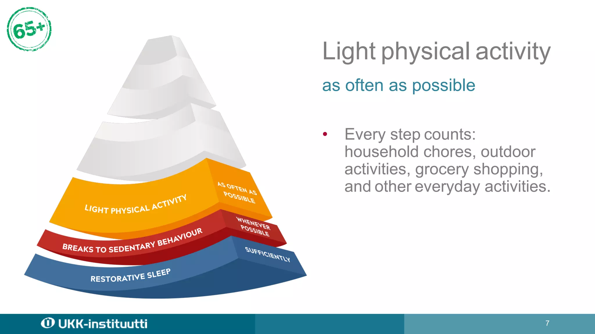 Physical activity recommendation for over 65-year-olds | PDF