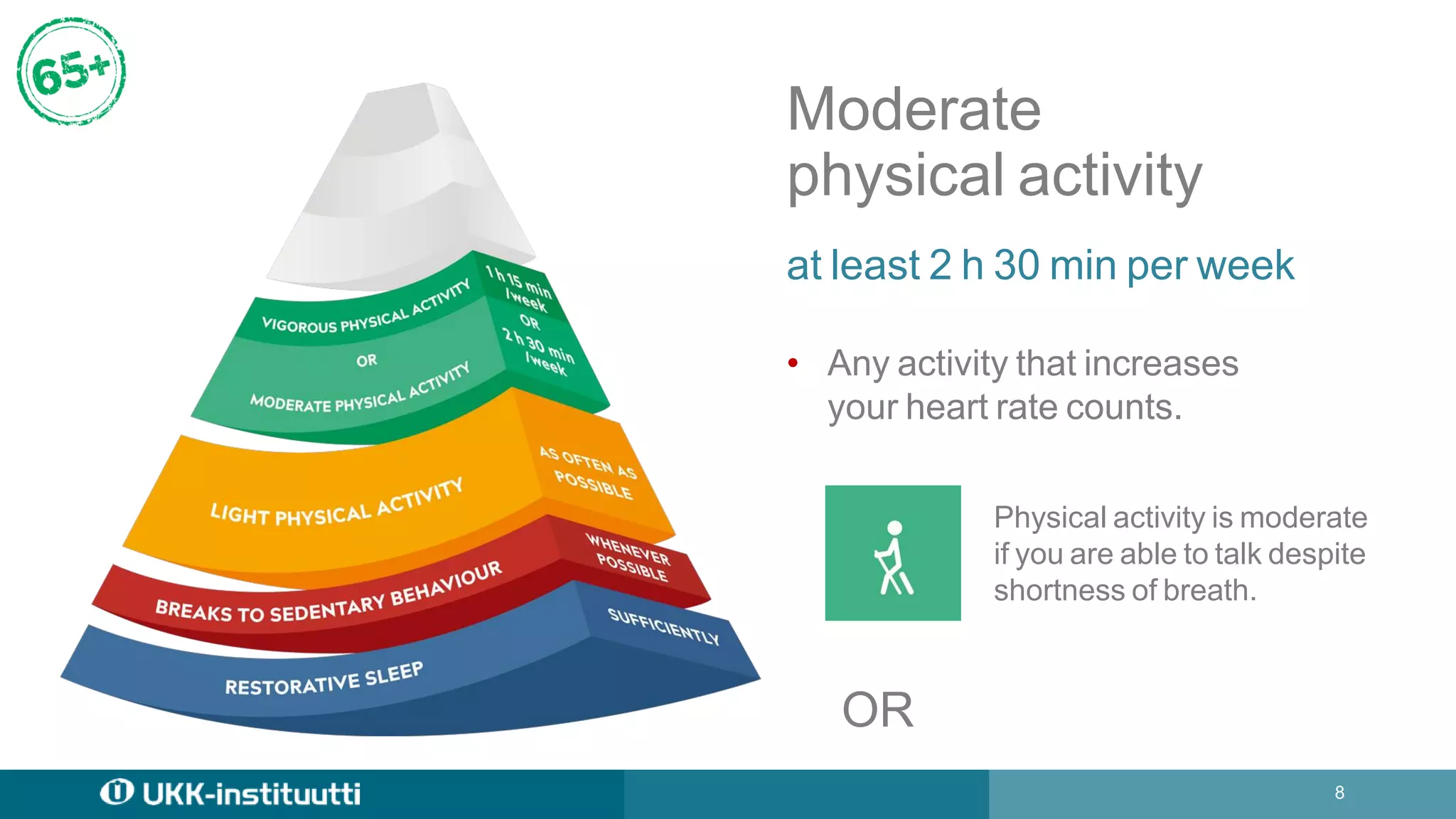 Physical activity recommendation for over 65-year-olds | PDF