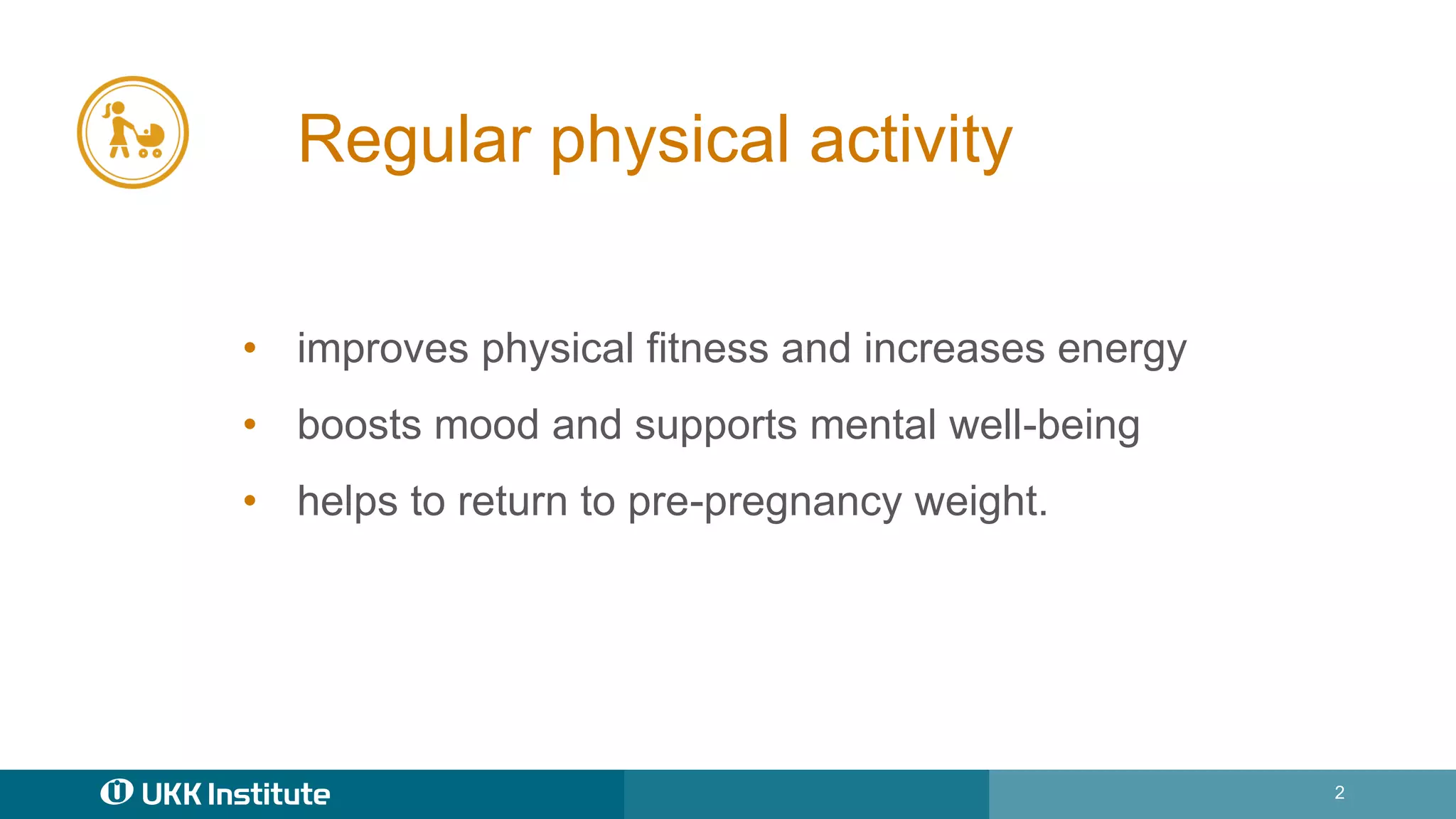 Physical activity recommendation after delivery | PPT