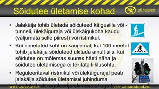Liiklusreeglid jalakäija, sõitja, kergliikleja | PPTX