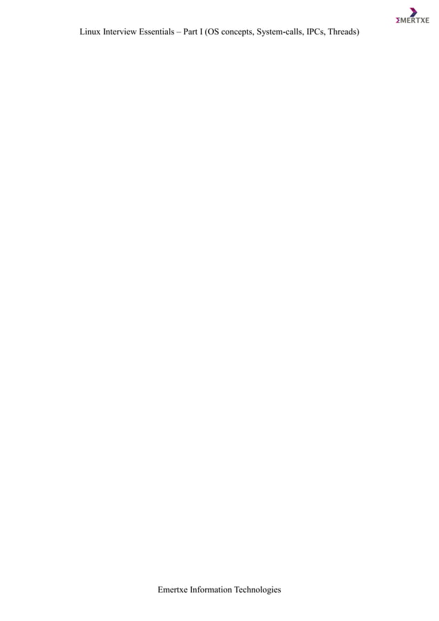 Linux Internals - Interview essentials - 1.0 | PDF | Operating Systems | Computer Software and ...