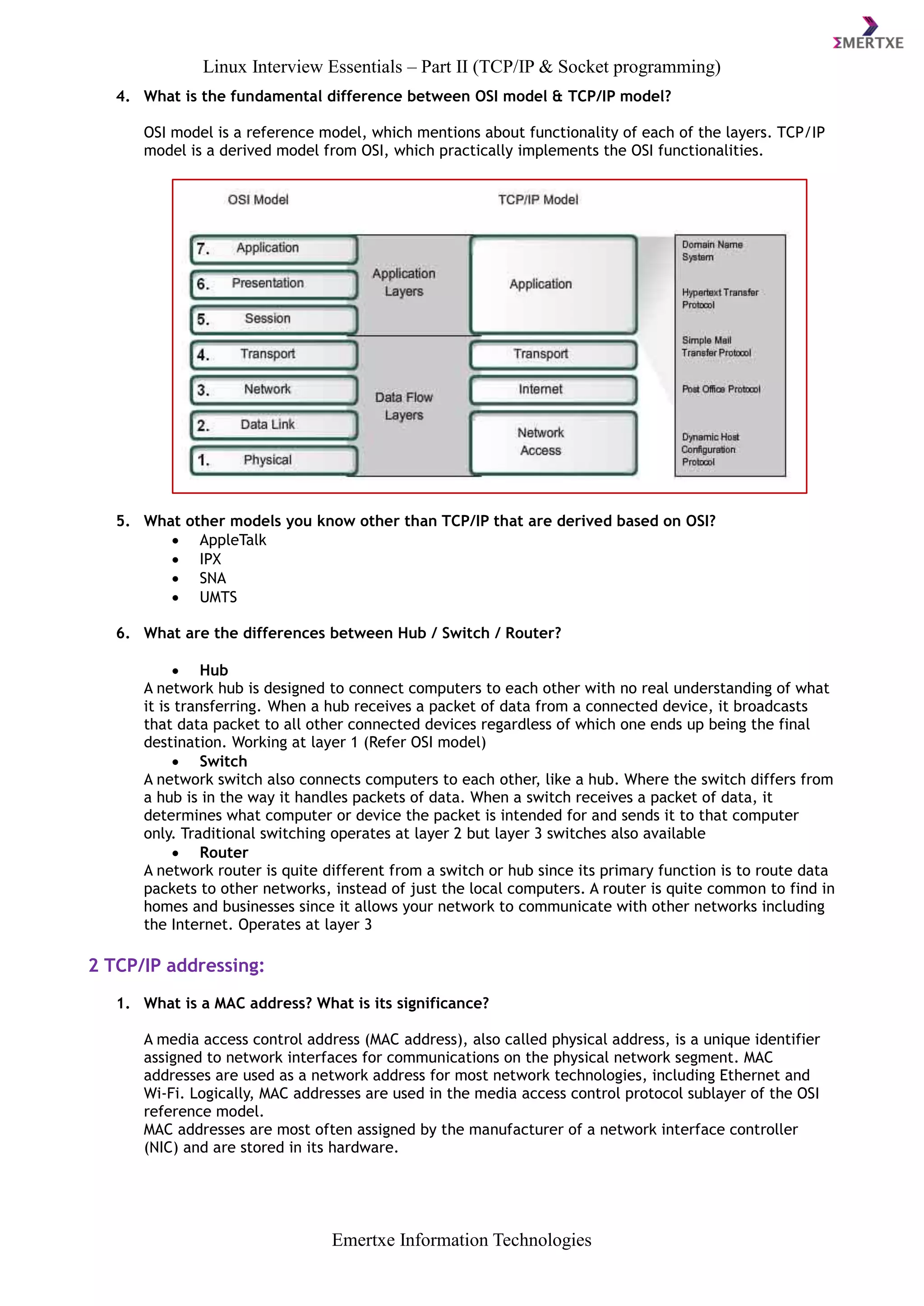 Linux Internals - Interview essentials 2.0 | PDF