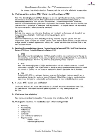 Linux Internals - Interview essentials 4.0 | PDF