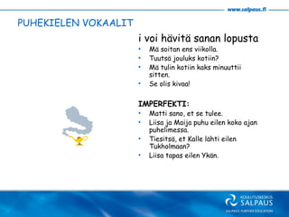 Liitepartikkelit ja puhekieli | PPT