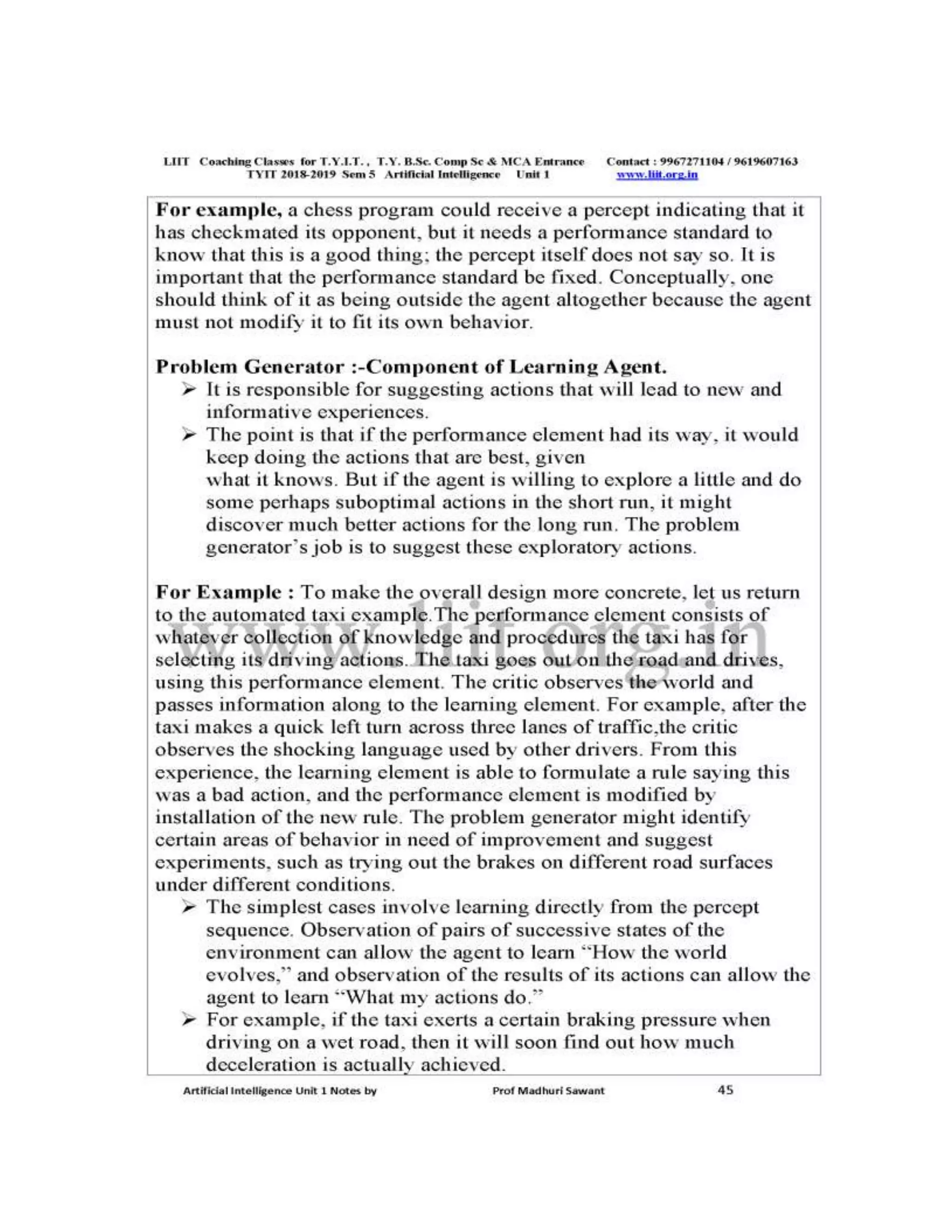 Liit tyit sem 5 artificial intelligence unit 1 2018 notes most ...