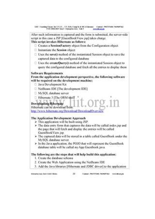 Liit tyit sem 5 enterprise java unit 5 important questins with ...